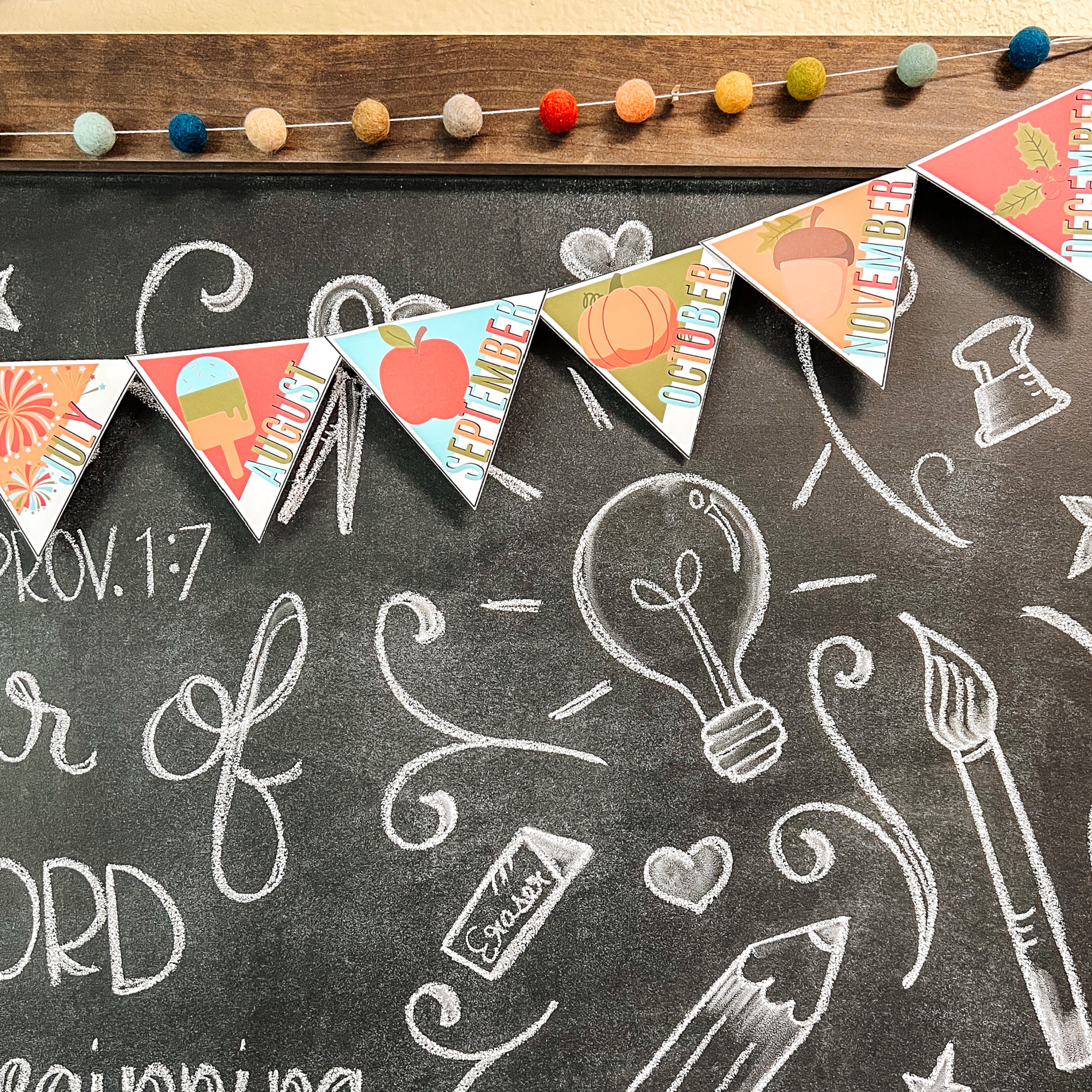 Printable Months Of The Year Banner - Arrows & Applesauce