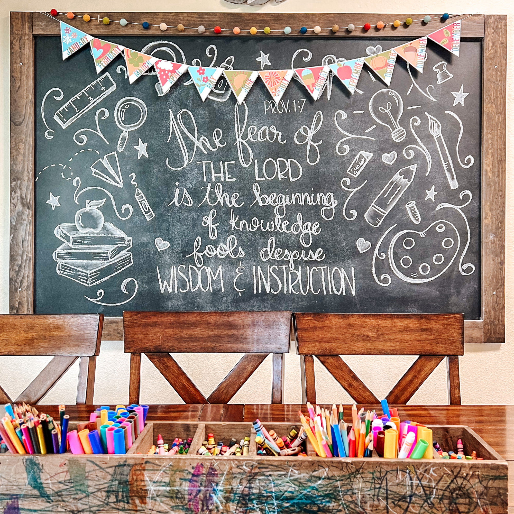 Printable Months Of The Year Banner - Arrows & Applesauce