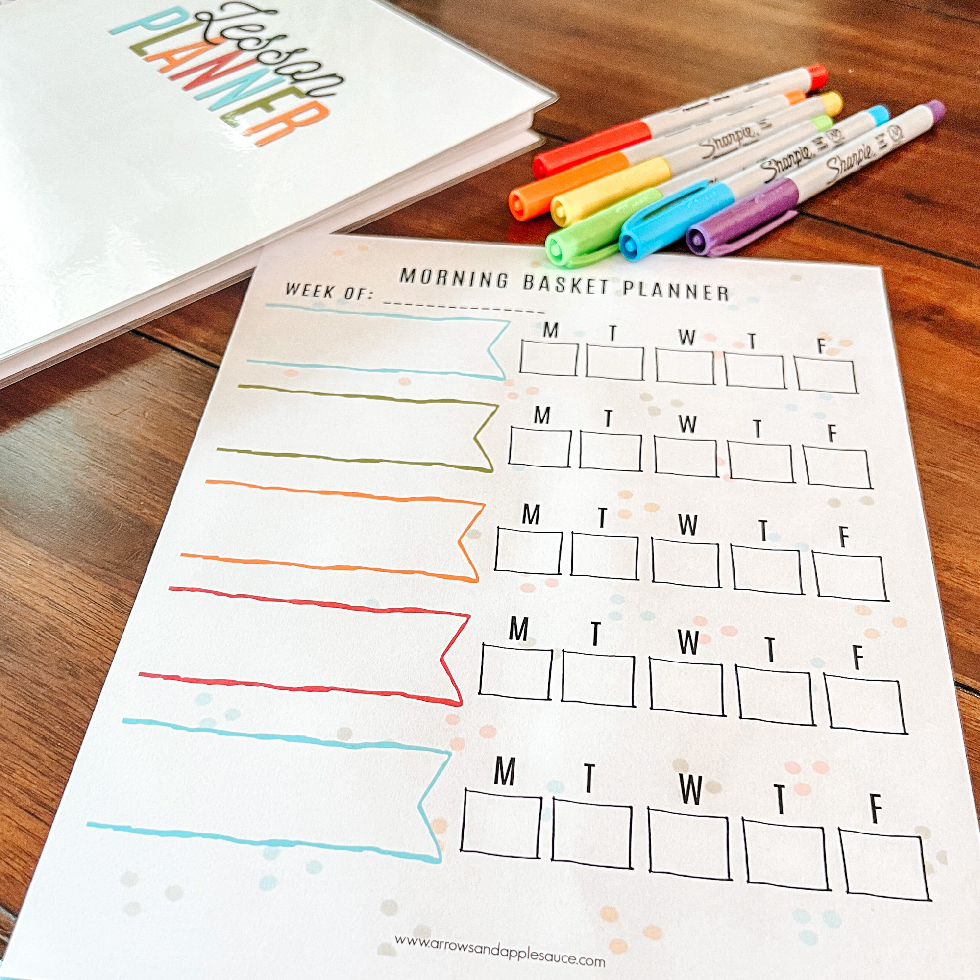Our Printables Library | FREE Homeschool Planner - Arrows & Applesauce