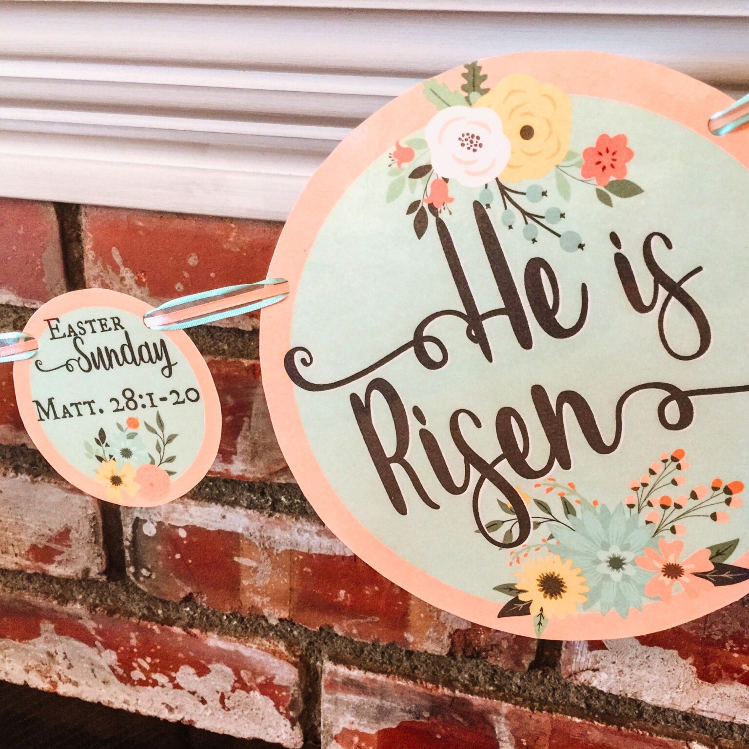 Easter Holy Week Banner With Bible References - Arrows & Applesauce