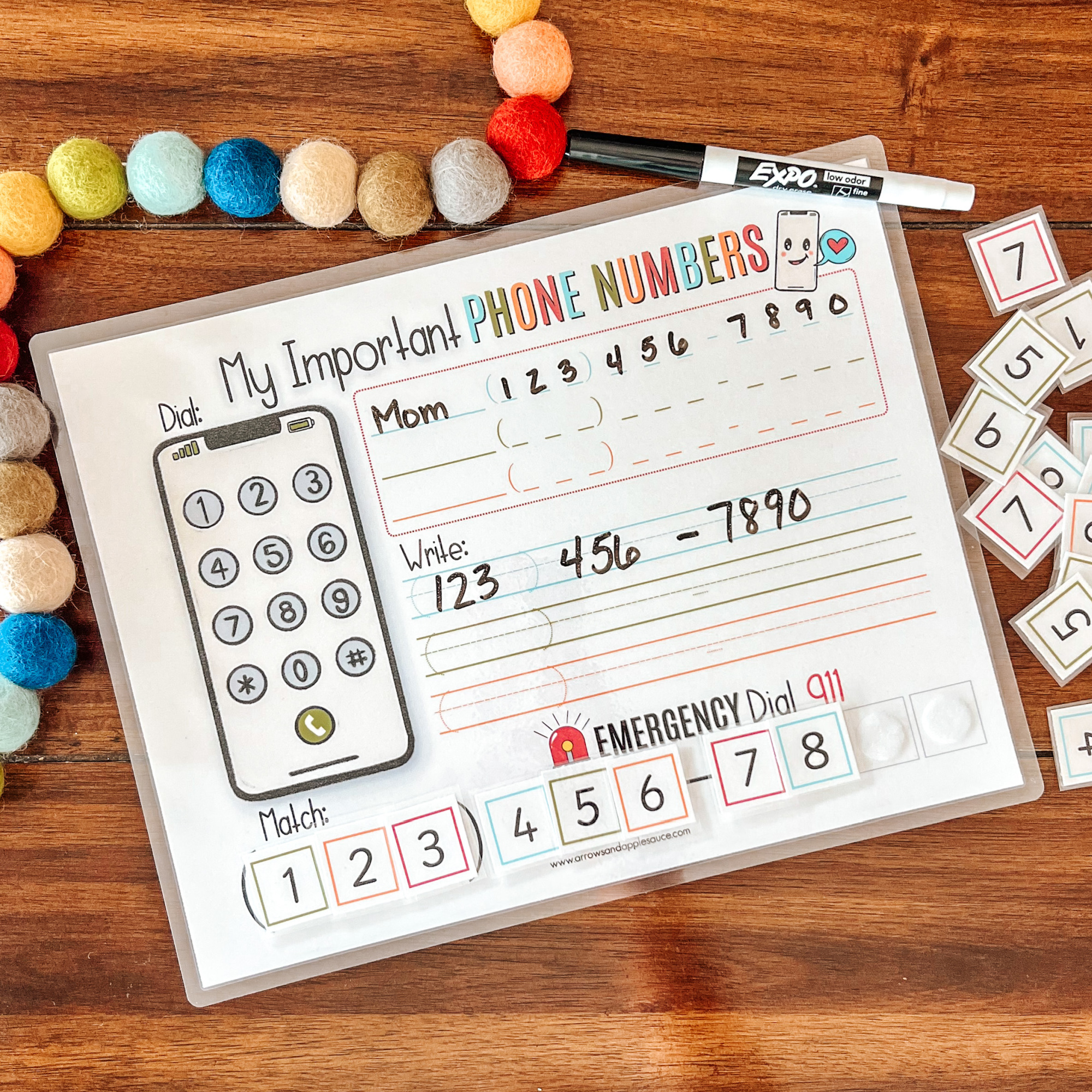 Address and Phone Number Activities | FREE "About Me" Printable ...
