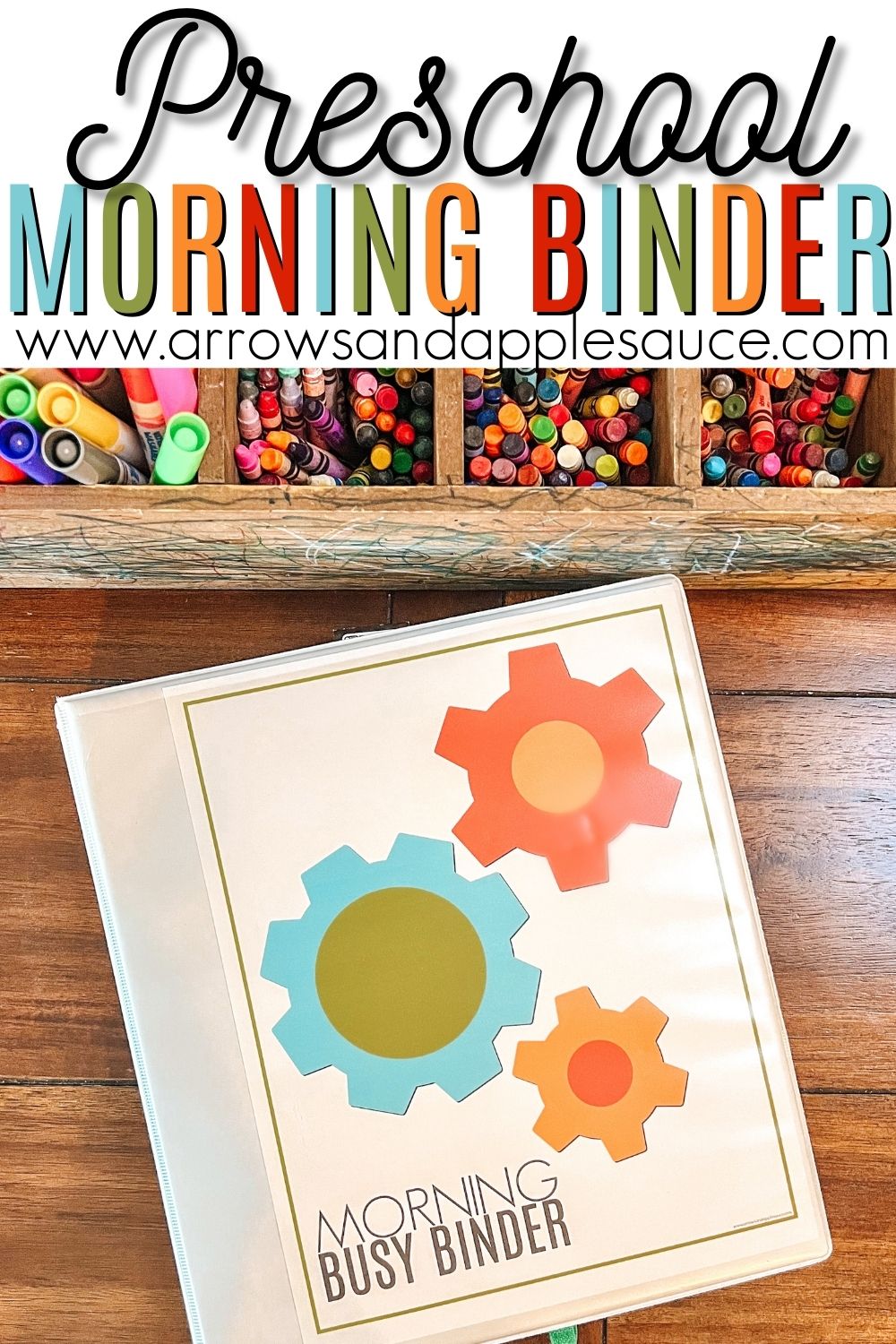 Preschool Morning Binder | Printable Monthly Calendar - Arrows & Applesauce