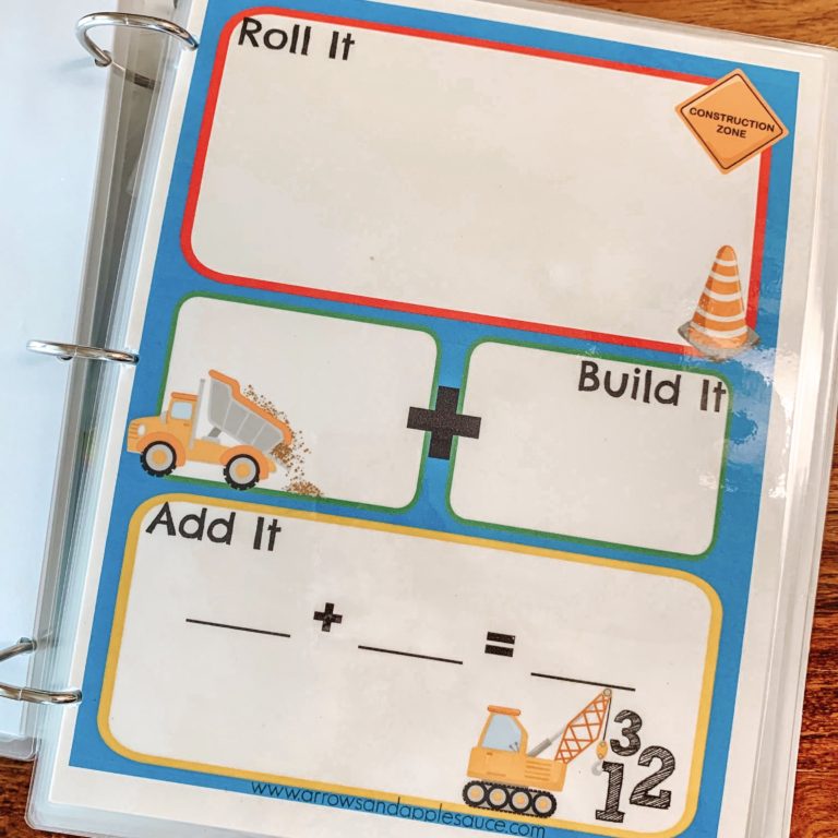 Our Kindergarten Busy Binder - Arrows & Applesauce