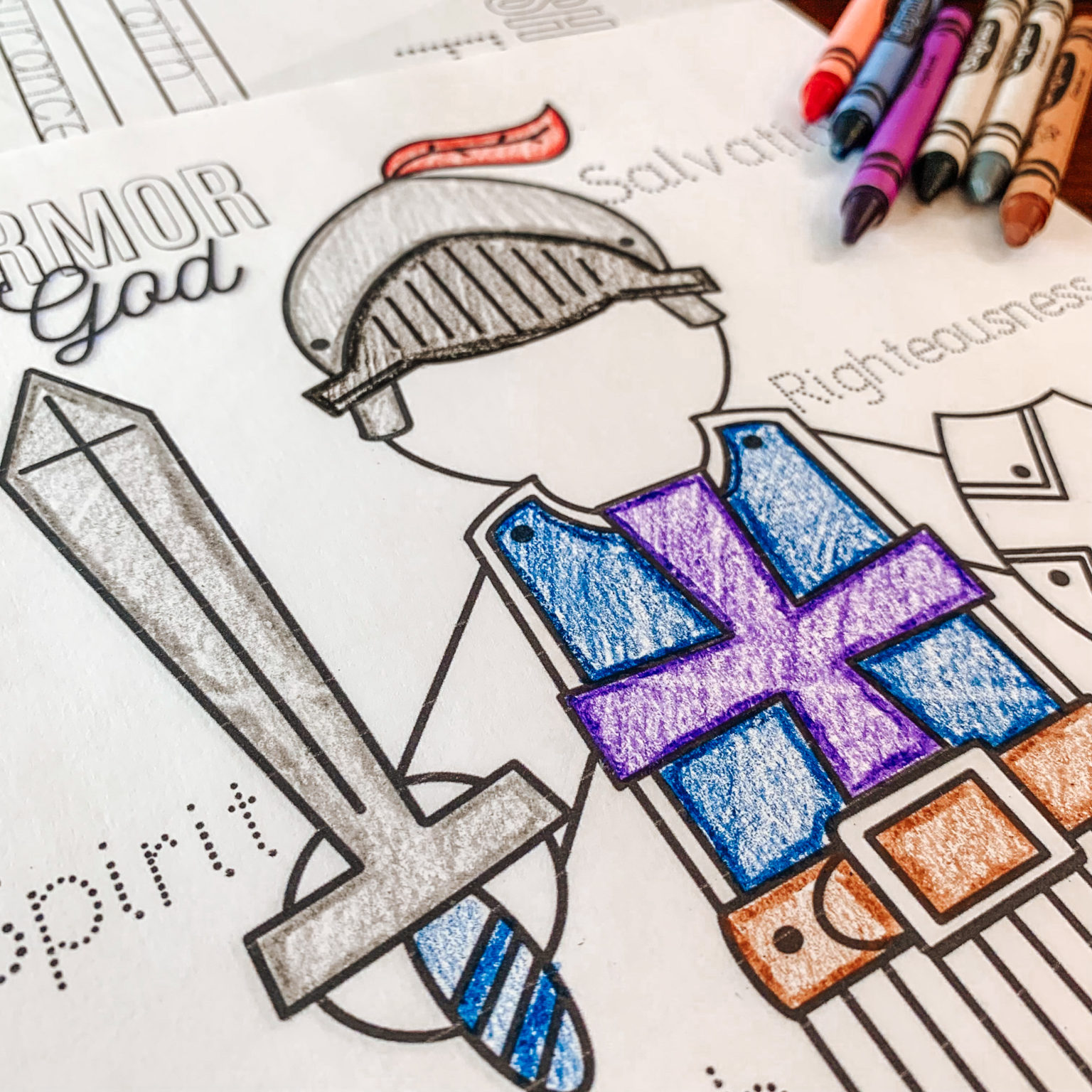 Teaching Kids The Armor Of God | Printable Activity - Arrows & Applesauce