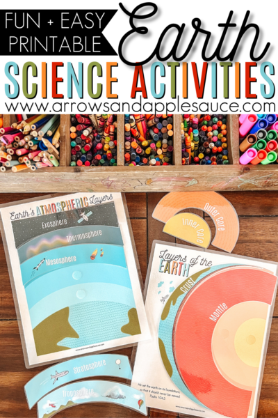 Earth Science Activities - Arrows & Applesauce