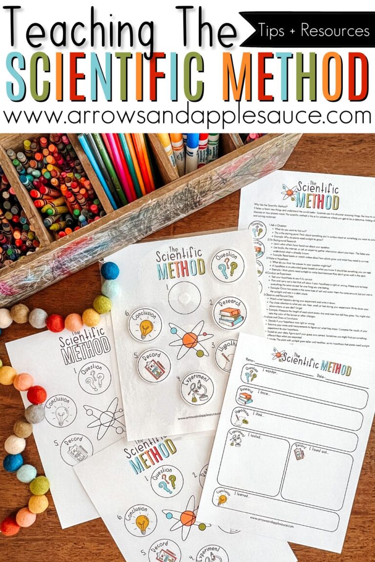 Exploring The Scientific Method With Kids - Arrows & Applesauce